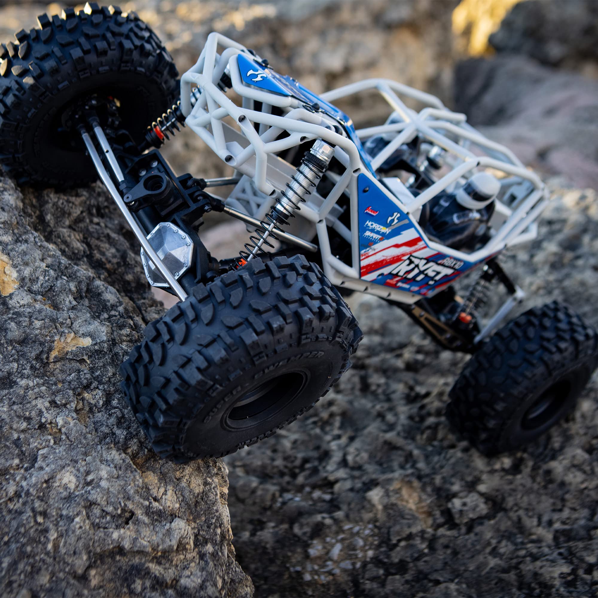 Axial RC Truck 1/10 RBX10 Ryft 4WD Rock Bouncer Kit, Gray, AXI03009