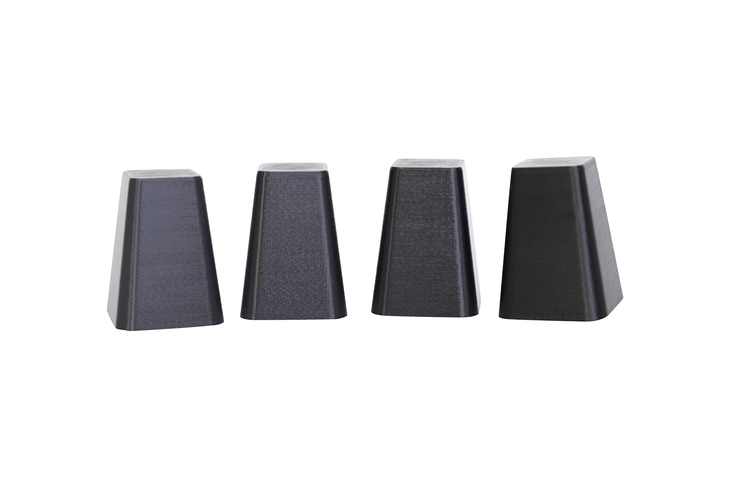 SplashNColor NR200 NR200P Taller Feet Extended Height Compatible with Cooler Master NR200 NR200P Q300L Mini-ITX Pc Cases, Q300L NR200 Case Feet, Cooling Risers Attachment 4-Pack, Black