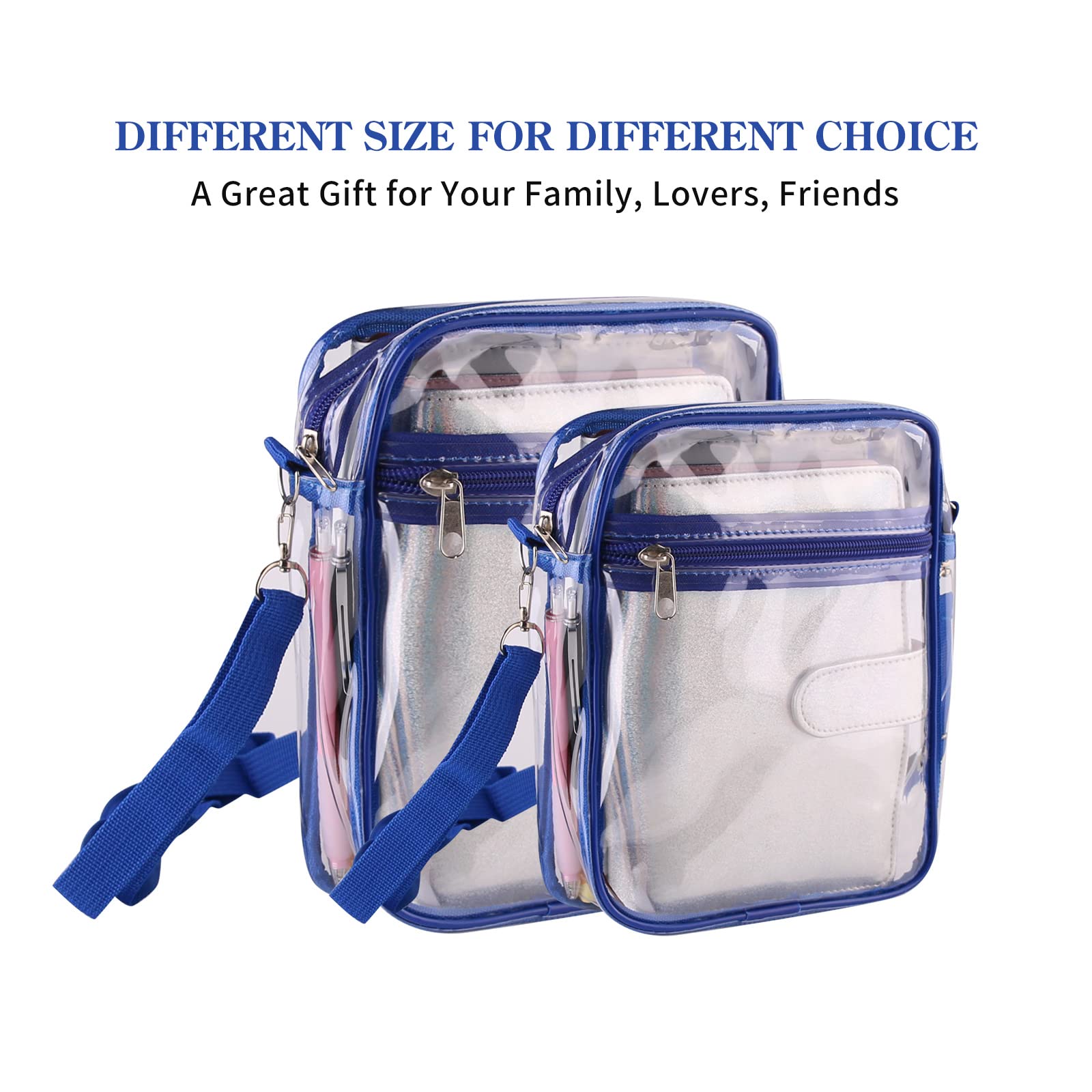 ALVARZA Clear Purse Stadium Approved, Clear Handbag for Women