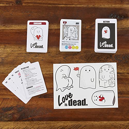Hasbro Gaming Love is Dead Game, Party Card Game for Adults and Teens, Hilarious Light Strategy Dating Game for 2-5 Players Ages 13 and Up