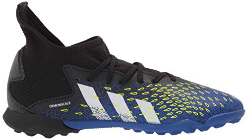 adidas Turf Predator Freak .3 Soccer Shoe (boys) Black/White/Solar Yellow 5.5 Big Kid