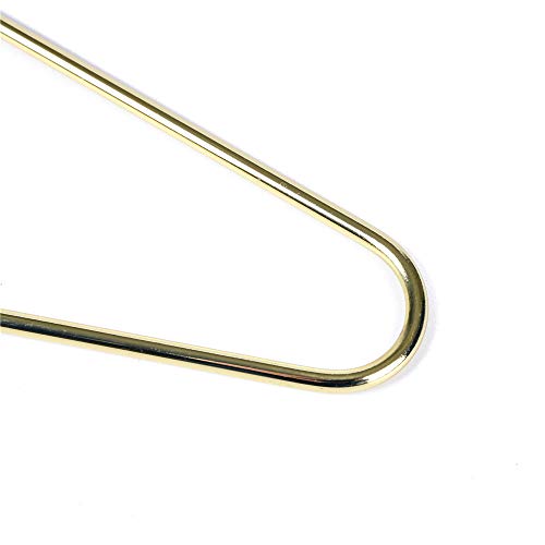 Quality Gold Modern Extra Heavy Duty Metal Hangers β Clothing Thin Compact Hanger β Coated Metal Hangers for Wardrobe β Shirt Pants Slim Hanger - 10 Pack