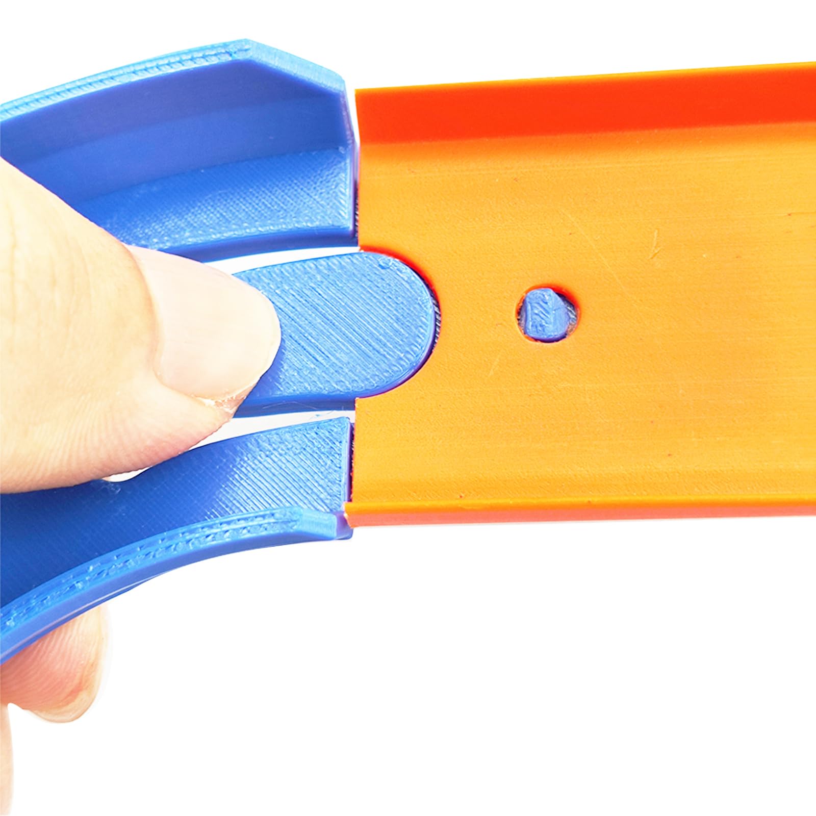 ARSUNOVO Racetrack Connectors Compatible with Hot Wheels,90 Degree Banked Turn,4 Packs，Upgrade Edition