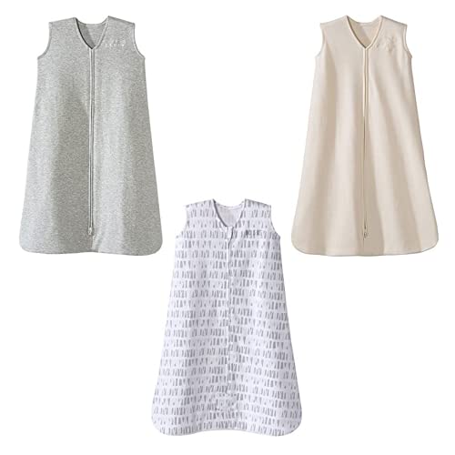 HALO 100% Cotton Baby Sleepsack Wearable Blanket Bundle Set of 3, Neutral, X-Large