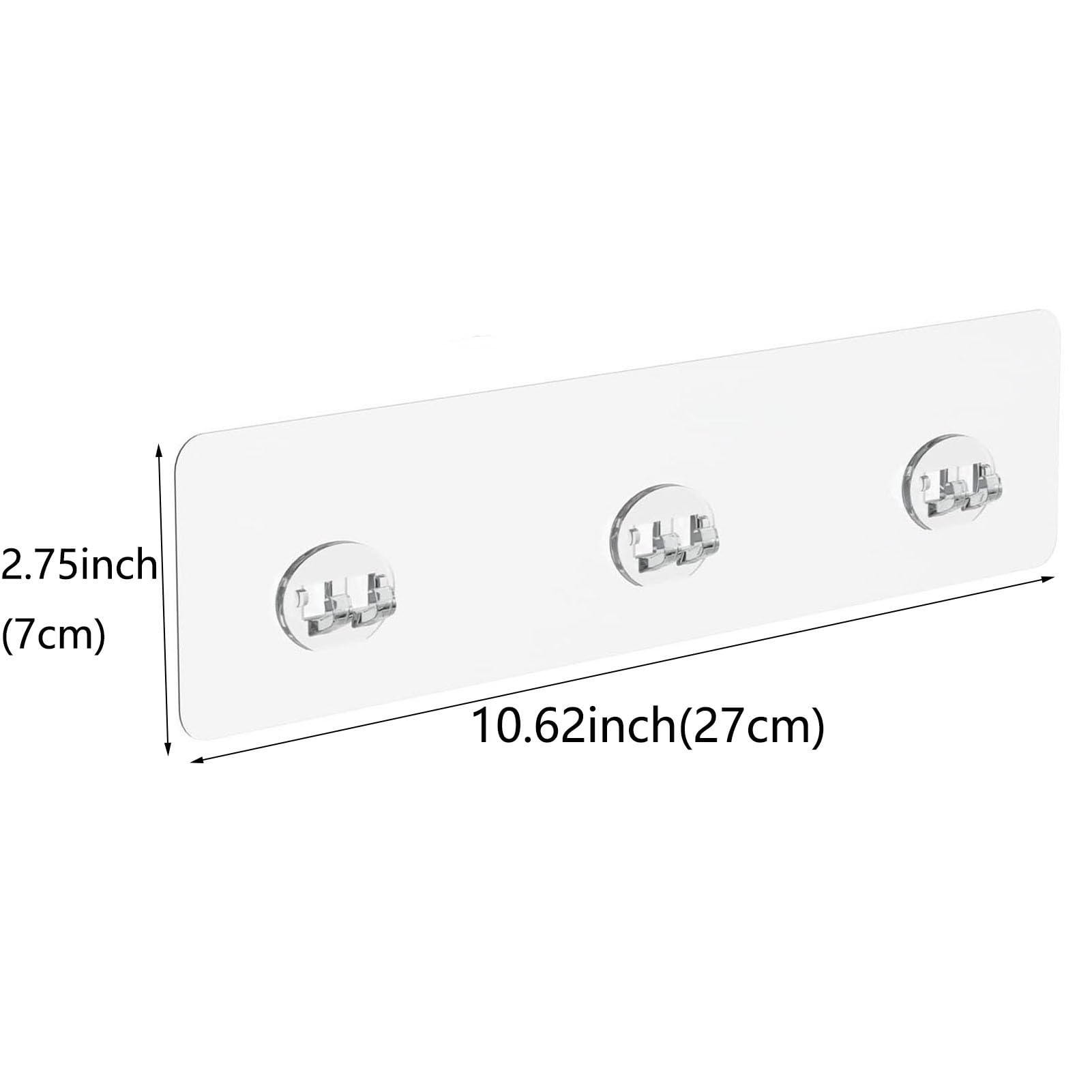 IWONEDY Shower-caddies Adhesives 2PC Shower Shelf Adhesive, Transparent Shower Caddy Adhesive for Bathroom Storage Shelves, Kitchen Racks and Soap Holder Strong adhesive, No Drilling Required