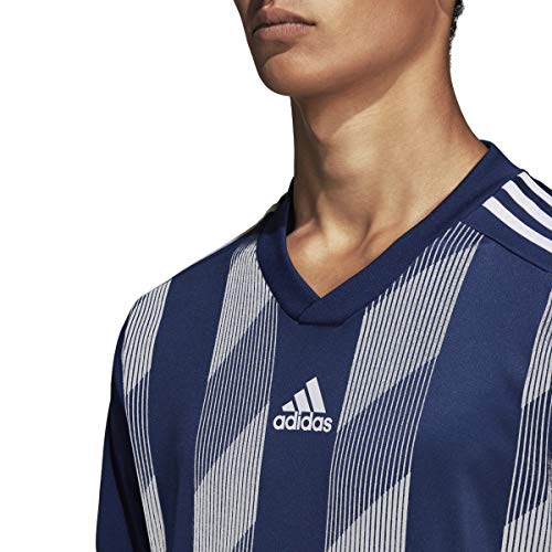 adidas unisex-youth Striped 19 Jersey Dark Blue/White X-Large