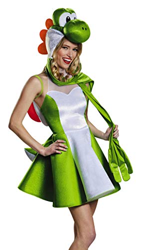 Disguise Women's Yoshi Female Costume, Green, Small