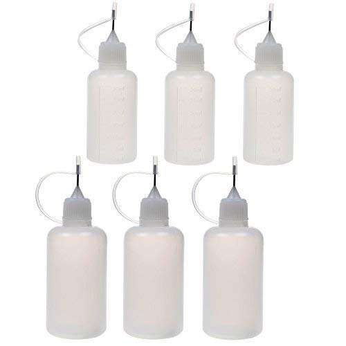 BCP 3pcs 30ml + 3pcs 50ml Steel Needle TIP Plastic Dropper Bottles, E-liquids, All Liquids Bottles