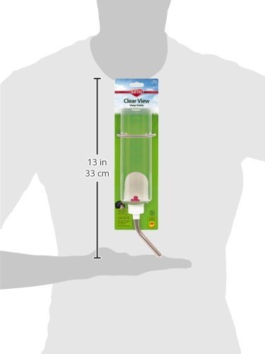 Kaytee Small Animal Clear Water Bottle, Single, 2 Pack of 16-Ounce