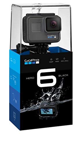 GoPro HERO6 Black — Waterproof Digital Action Camera for Travel with Touch Screen 4K HD Video 12MP Photos