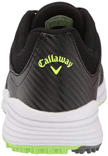 Callaway mens Solana Sl Golf Shoe, Black/Lime, 10.5 US