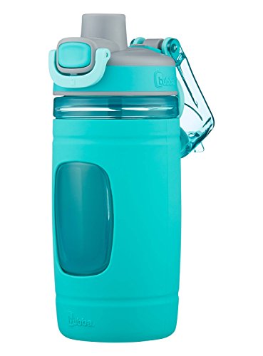 Bubba Flo Kids Water Bottle with Leak-Proof Lid, 16oz Dishwasher Safe Water Bottle for Kids, Impact and Stain-Resistant, Aqua Waters