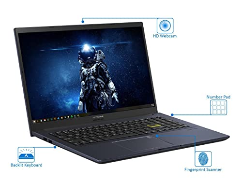 ASUSĀ® VivoBook Laptop, 15.6" Screen, Intel Core i3-1115G4, 8GB DDR4 RAM, 256GB SSD, Fingerprint, Windows 11 Professional