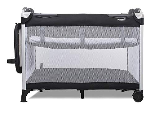 Joovy Room Twin Nursery Center with Bassinet, -Playard Sold Separately, 1 Count (Pack of 1)