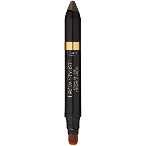L'Oreal Paris Brow Stylist Kabuki Blender Brow Crayon, Brunette, 0.05 oz.