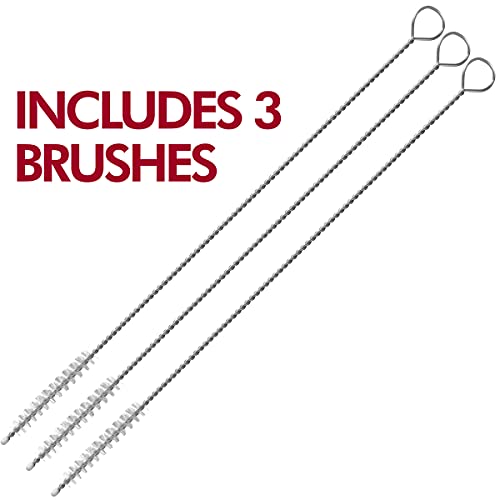 Cereal Bowls with Straws for Kids - (Set of 6 - 20-Ounce Bowls) BPA-Free Plastic Reusable Bowls with Built-In Straws for Children & Toddlers, Dishwasher and Microwave Safe, Includes 3 Cleaning Brushes