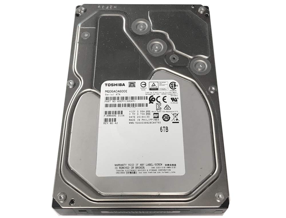 Toshiba MG06ACA 6 TB Hard Drive - SATA [SATA/600] - 3.5 Drive - Internal (Renewed)