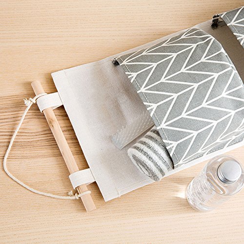 Hanging Storage Bag, Wall Door Closet Nursery Storage Bag Over The Door Organizer with 3 Pockets for Room Bathroom