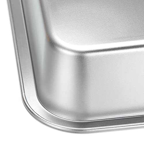 J56JIW2jjsim Stainless Steel Litter Box for Cat and Rabbit Odor Control Non Stick Smooth Easy to Clean Never Bend Rust Proof Rabbit Litter Box Large