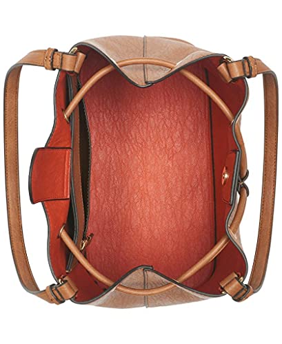 Calvin Klein Gabrianna Novelty Shopper Shoulder Bag, Caramel