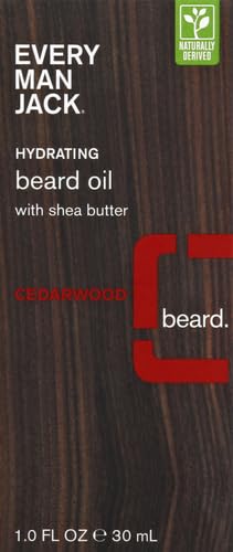 Every Man Jack Beard Oil, Cedarwood, 1.0-ounce