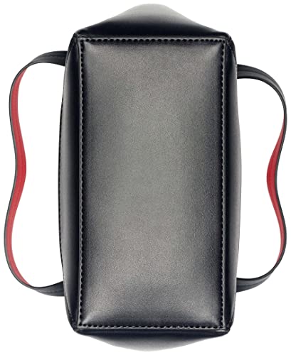 Calvin Klein Quinn North/South Mini Tote Crossbody, Poppy/Black