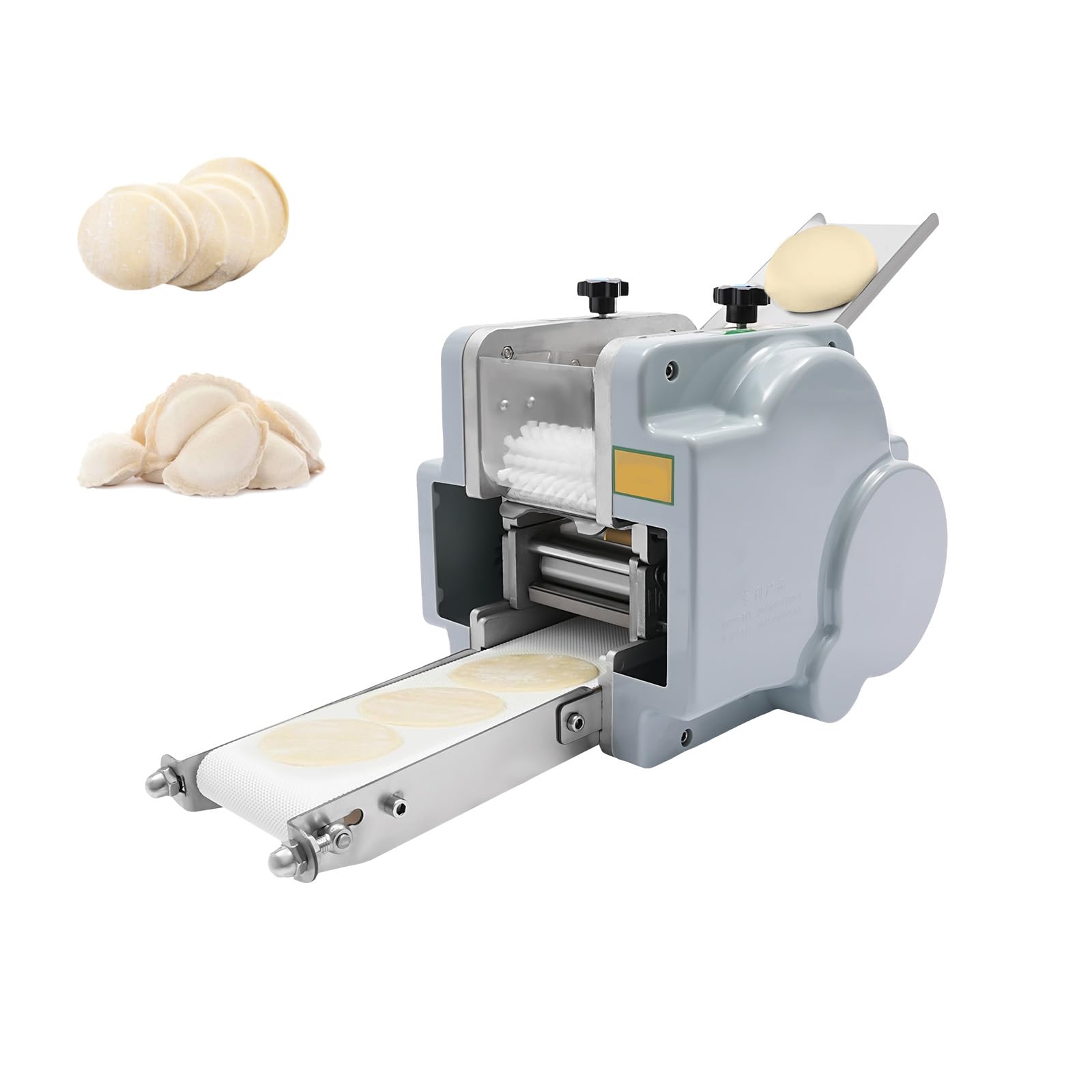 AGULIUM Automatic Dumpling Skin Machine, 140W Electric Dumpling Skin Maker Machine, Dumpling Wrapper Maker with 3.5in Mold, Wonton Wrapper Dough Maker 60 Pieces/Min, Household and Commercial