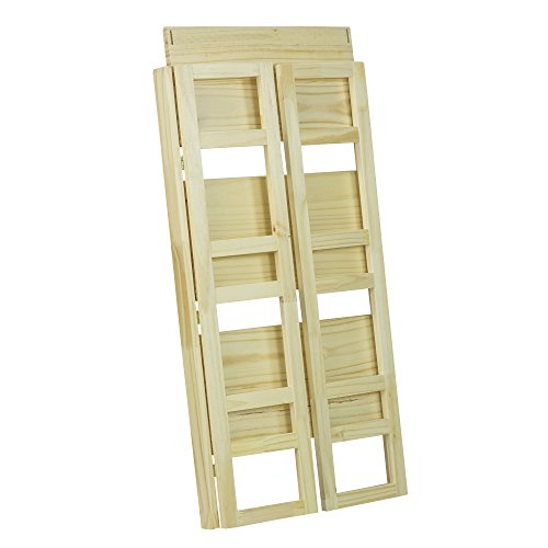 Casual Home 3-Shelf Folding Student Bookcase (20.75" Wide)-Natural