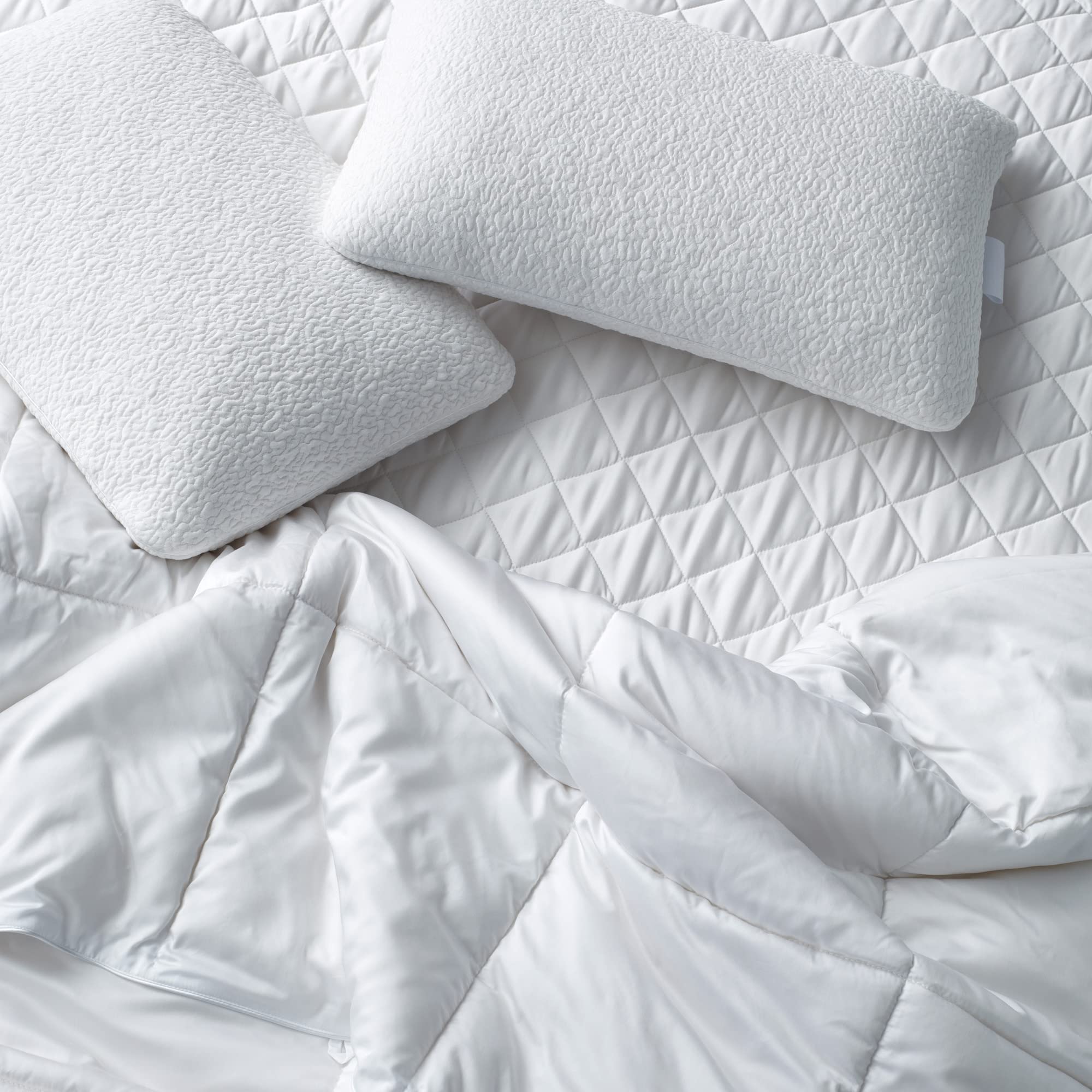 SIJO Temperature Regulating Mattress Pad, Best Cooling Mattress Pad Award Winner by Sleep Foundation, Water Proof Summer Mattress Pad for Hot Sleepers (King)