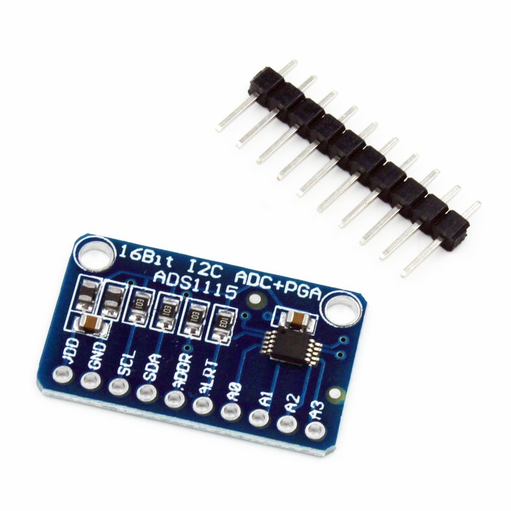ACEIRMC ADS1115 16 Bit 16 Byte 4 Channel I2C IIC Analog-to-Digital ADC PGA Converter with Programmable Gain Amplifier High Precision ADC Converter Development Board for Arduino Raspberry Pi (2pcs)