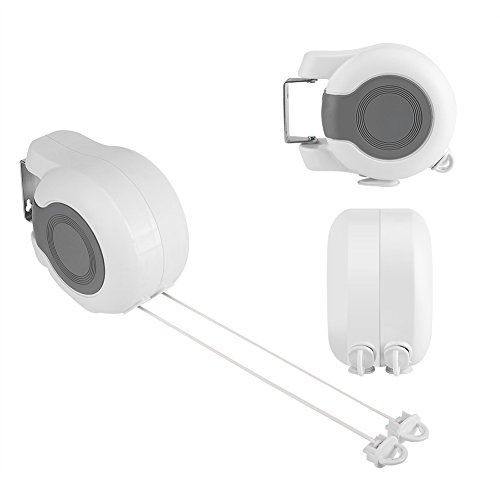 Semme Drying Clothes Line, Dual Retractable Washing Line Can Be Used As a Retractable Washing Line, and Airer Indoor and Outdoor