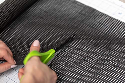 EasyLiner Select Grip Shelf Liner for Drawers & Cabinets - Easy to Install & Cut to Fit - Non Slip Non Adhesive Grip Shelf Liner for Kitchen Drawers, Bathroom, Pantry - 20 in. x 24 ft. - Black