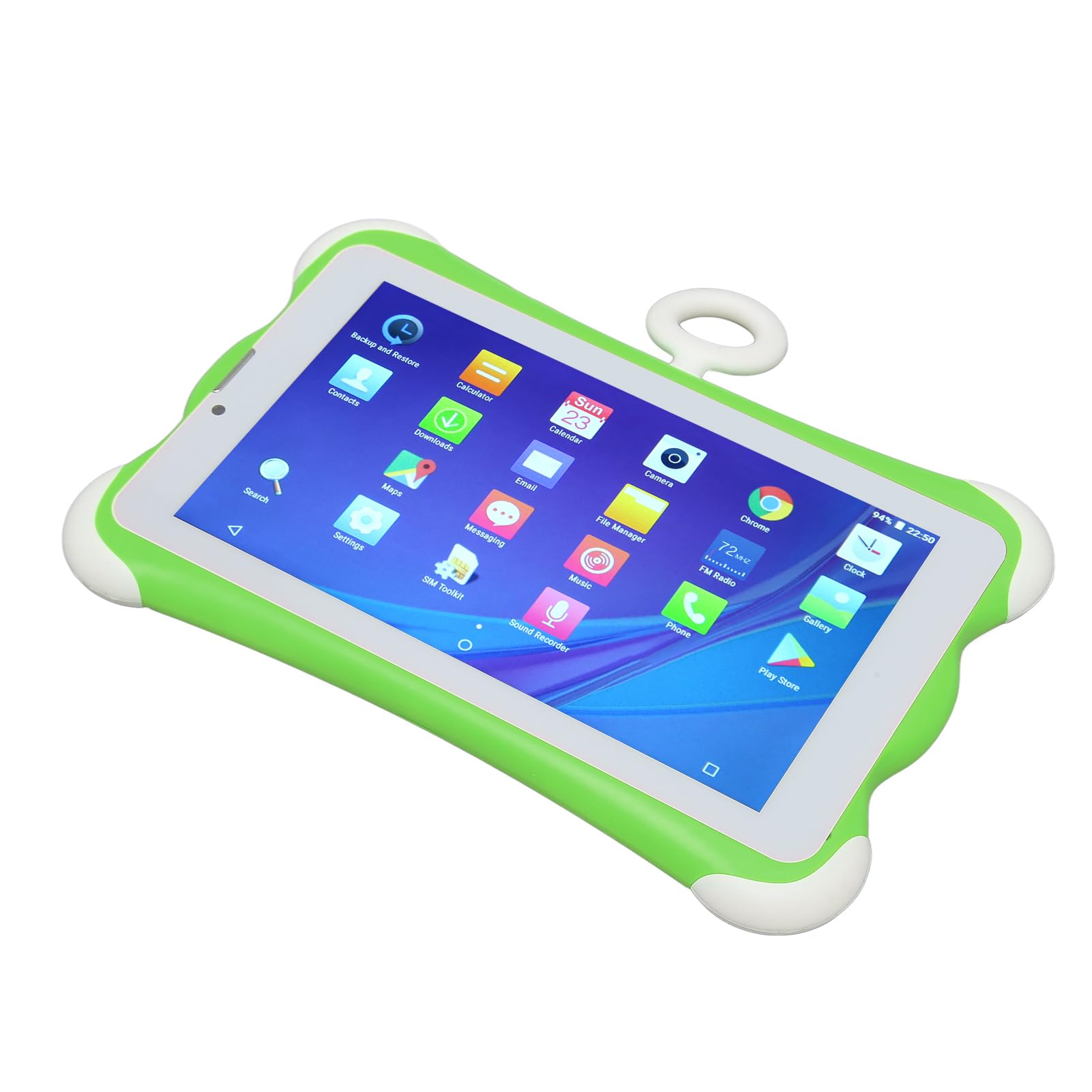 ANGGREK 7 Inch Children Tablet for Android, HD 1280x800, 3GB RAM, 32GB ROM, WiFi Dual SIM, 6000mAh Battery, Eye Protection, Kids Tablet with 100β240V Plug (US Plug)