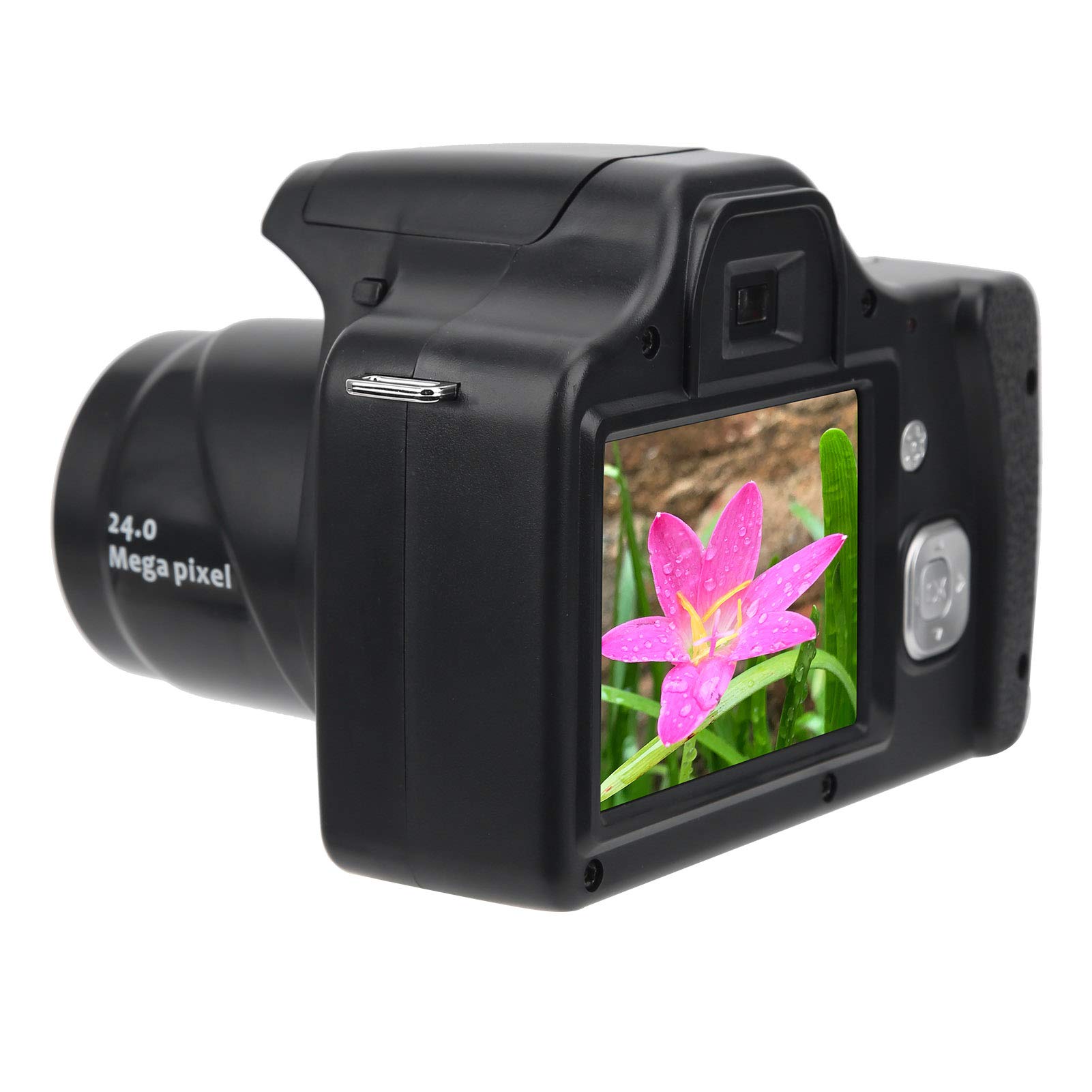 ANGGREK Photography Camera Camara,3.0 in LCD Screen 18X Zoom Hd SLR Camera Long Focal Length Portable Digital Camera (Standard Edition + Wide Angle Lens), (ANGGREKogidt2shf7-12)
