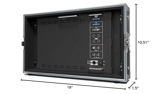 Osprey Video 4K 3G-SDI, HDMI2.0, DVI, VGA 15.6" Rack Field Monitor, Tally, RM3G-4K
