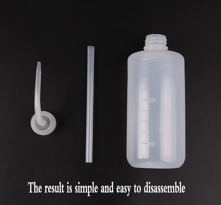 AM RONG MAGIC Plastic Squeeze Bottle, 250ml | 8oz Wash Bottle Chemical, LDPE, Safety, (1 Pack) (250ml, White)