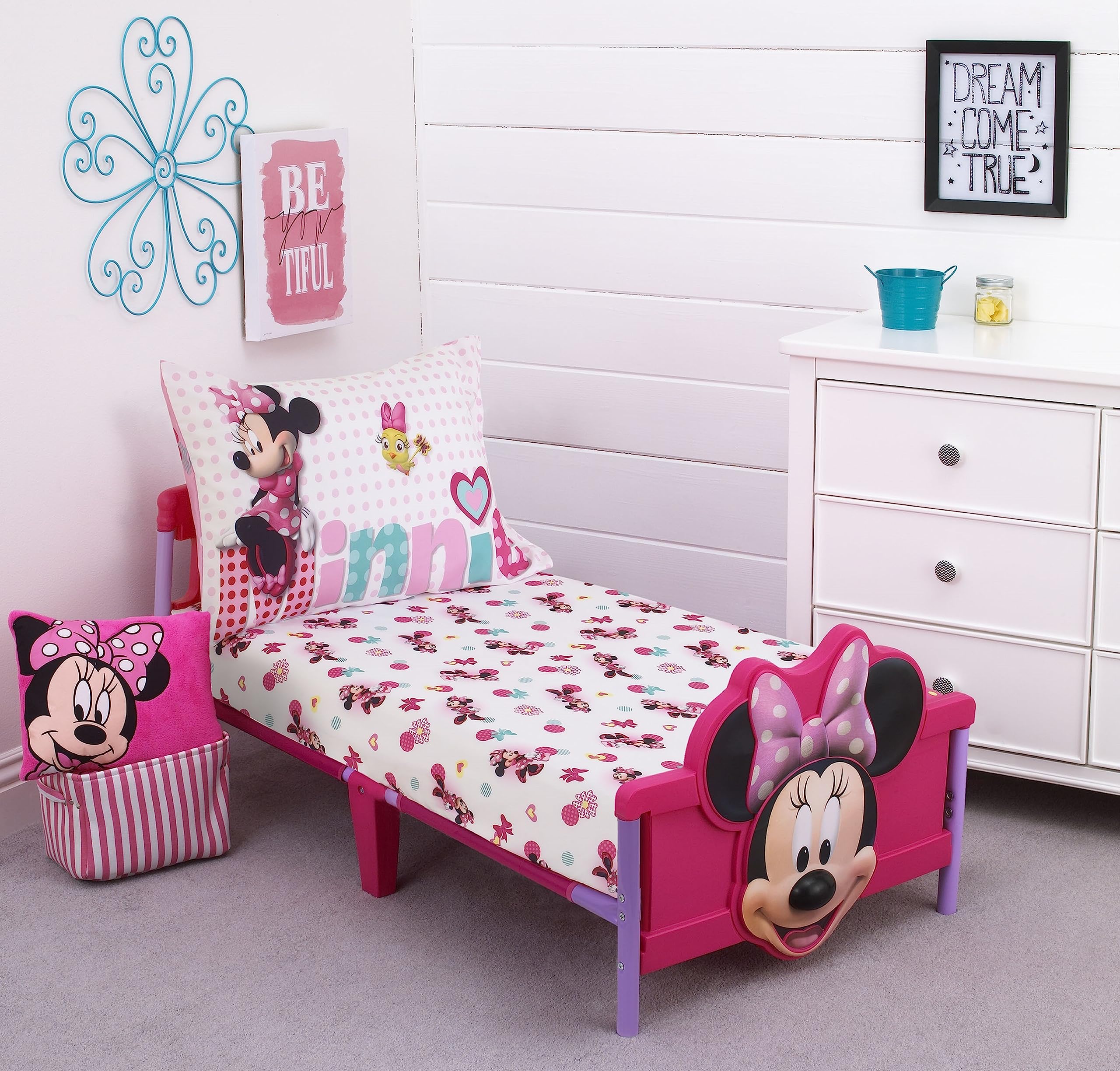 Disney Minnie Mouse 2 Pack Toddler Sheet and Pillowcase Set