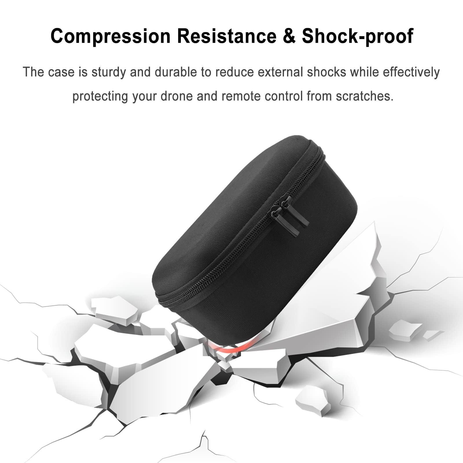 iEago RC Drone Case + Controler Compact Case for DJI Mini 4K/Mini 2 SE/Mini 2, Portable Small Case Storage Bag for DJI Mini 4K Accessories