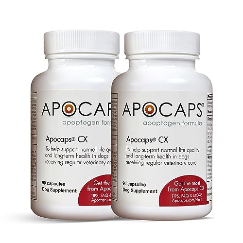 Apocaps CX Apoptogen for Dogs (Pack of 2 Boxes)- 90 Count Each