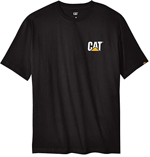 Caterpillar Men's Trademark T-Shirt (Regular and Big & Tall Sizes), Black, X Large
