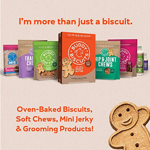 Buddy Biscuits Oven-Baked, Healthy Whole-Grain, Crunchy Treats for Dogs, 3.5lb