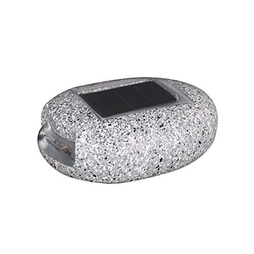 AdoDecor 1PCS Resin Stone Shape Solar Pin Lamp Path Road Lights Marker Lighting Lights Outdoor Home Garden Yard Light Decoration