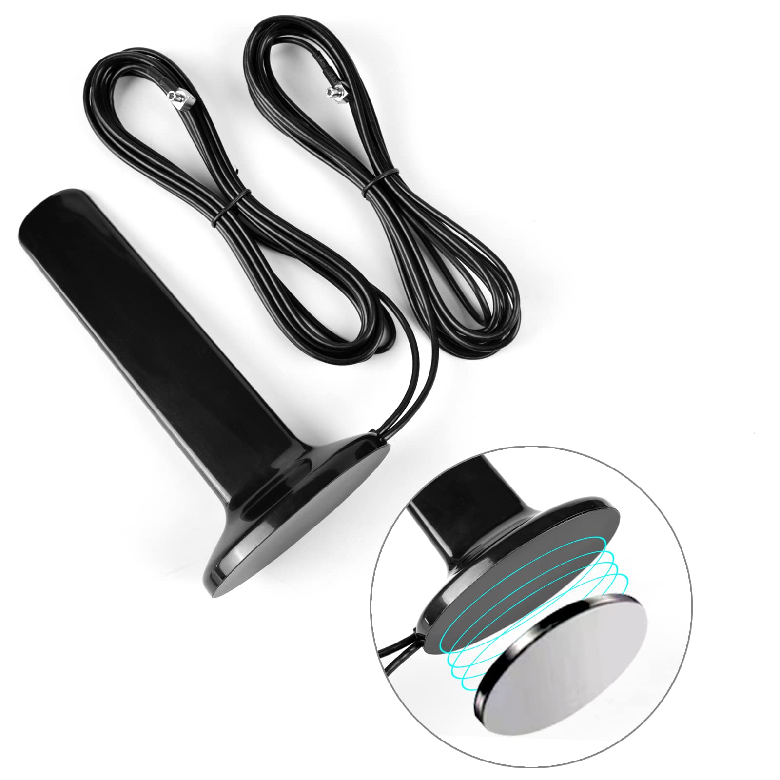 7dBi External 4G LTE 5G Dual TS9 Magnetic Antenna for Netgear AT&T Nighthawk M6 MR6110 MR6500 M5 MR5100 MR5200 M1 MR1100 Verizon Jetpack 8800L MiFi Hotspots Netgear LB1120 Router,Slinkdsco