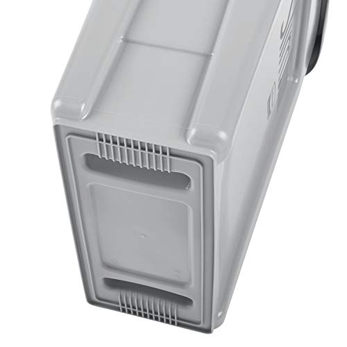 Rubbermaid Commercial Products 2026721 Slim Jim Under-Counter Trash Can with Venting Channels, 23 Gallon, Gray