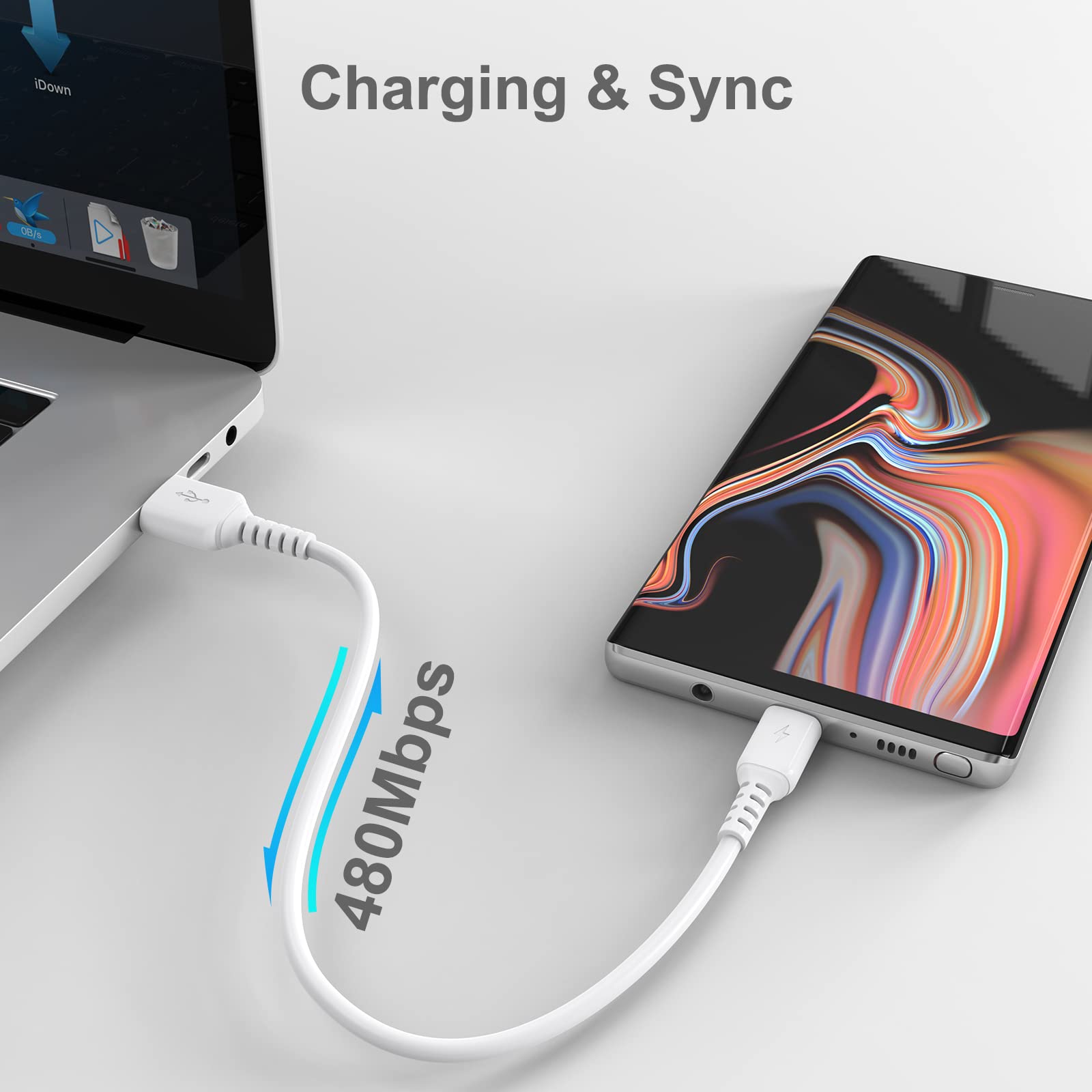 Acecene 1ft USB C Charging Cable Short