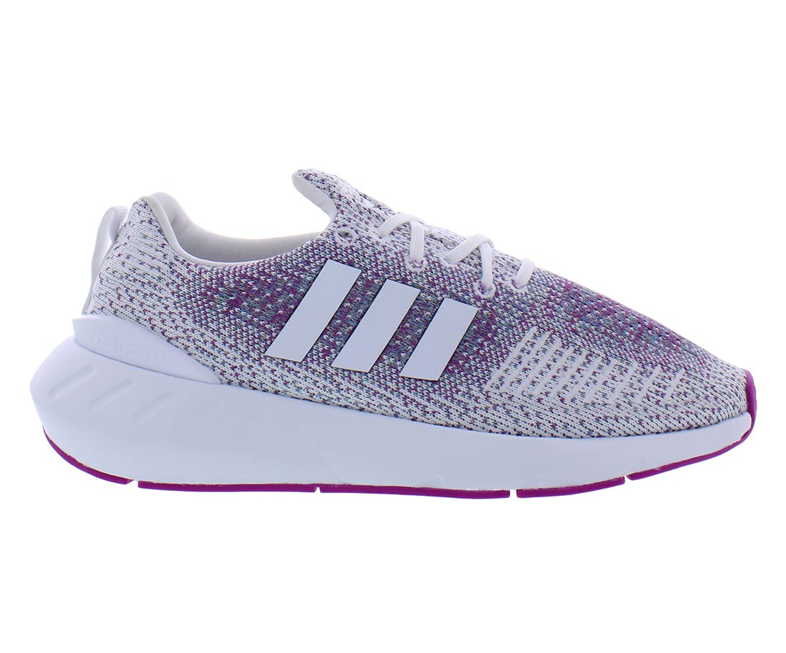 adidas Women's Swift Run 22 Sneaker, Future White/Vivid Pink, 8.5 M US
