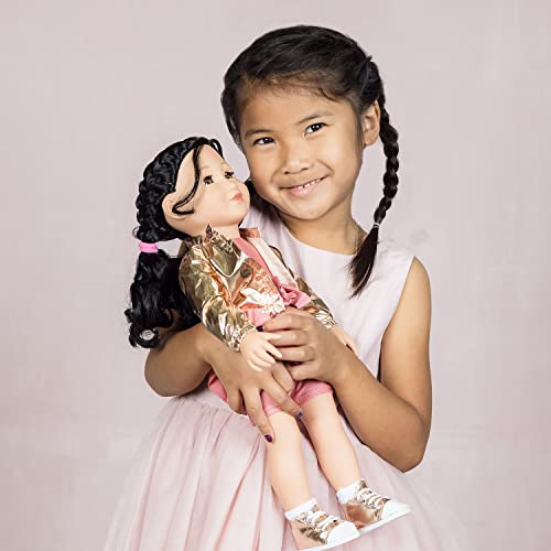 ADORA Amazon Exclusive Amazing Girls Collection, 18β Realistic Doll with Changeable Outfit and Movable Soft Body, Birthday Gift for Kids and Toddlers Ages 6+ - Athletic Lily