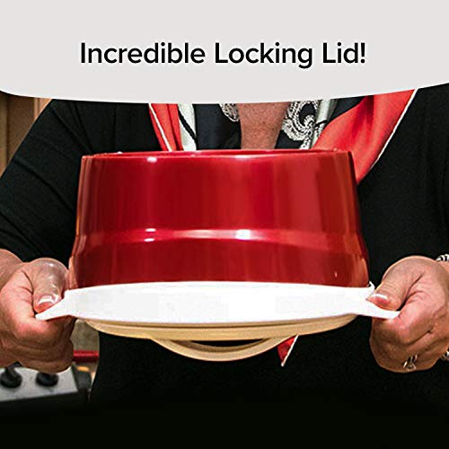 BulbHead Nancy Fuller 6 Hour Bowl AS-SEEN-ON-TV Thermal Insulated Bowl Interior Keeps Food Hot or Cold for 6 Hours–Over 2.25 Qrt. Capacity Feeds–Locking Lid