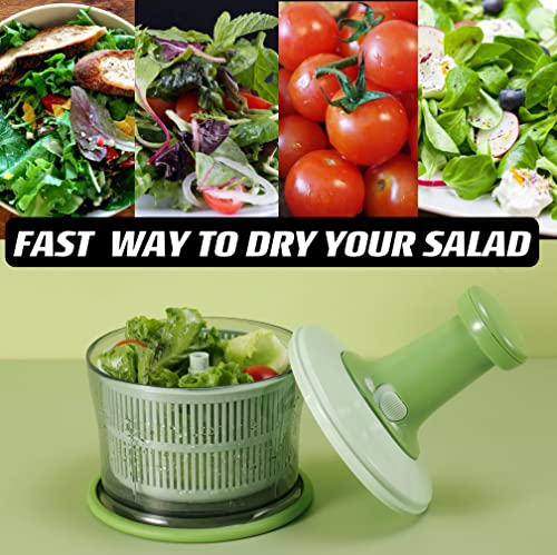 GProME Manual Food Processor -Salsa Maker Hand Chopper Blender As Seen On TV- Meat Masher Mincer-Salad Spinner -Onion Chopper & Dicer for Baby Food, Salad, Herbs, Garlic,BPA Free(Large)
