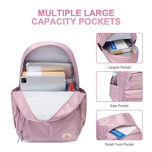 Caran·Y Kids' Backpacks Multipurpose, Waterproof,Spacious Lightweight School Bookbag for 15.6-inch Laptop,Bottle Side Pockets and Suitable for Ages 6 and Up Girl Boy Toddler Backpack(Purple)